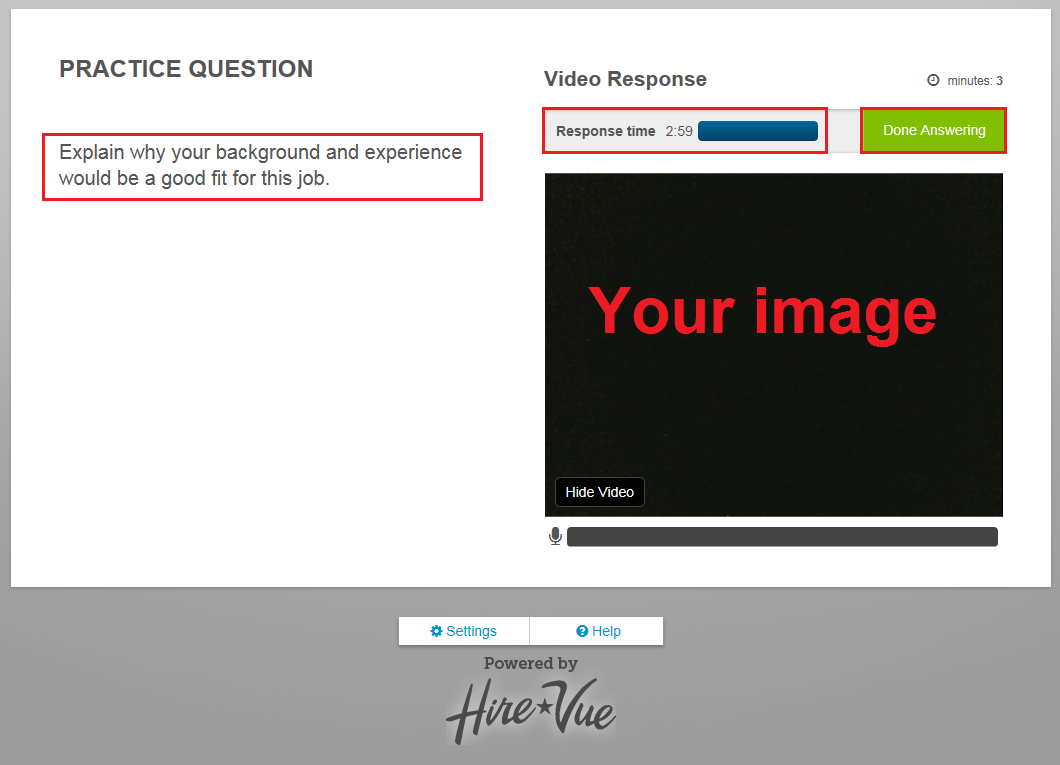 On-Demand 面试演练 – HireVue Candidate Help Center